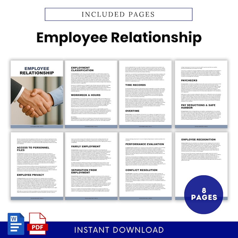 Call Center Employee Handbook Template – Word & PDF, A4 + US Letter - Etsy