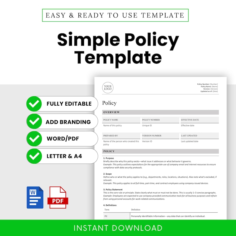 Manual for Company - Etsy