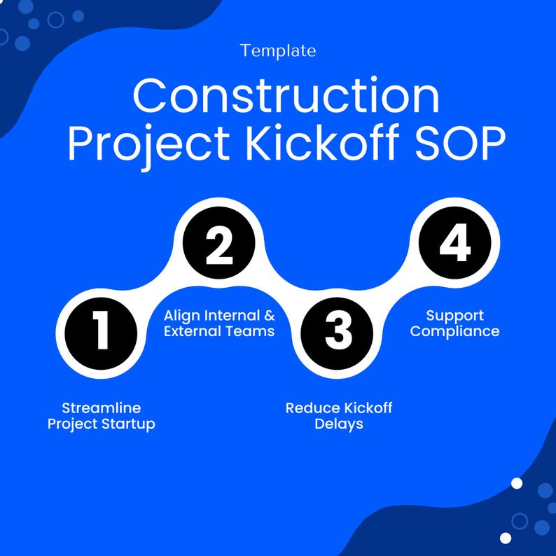 Construction Project Kickoff SOP Template – Word & PDF, A4 + US Letter ...