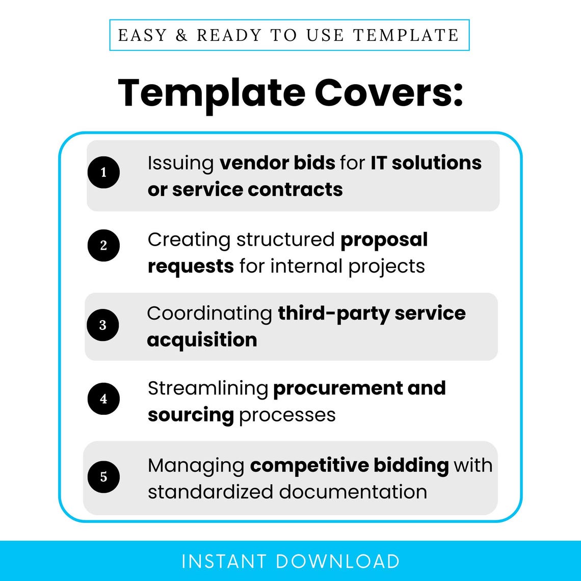 Simple Request for Proposal Template (word, PDF) | RFP Template ...