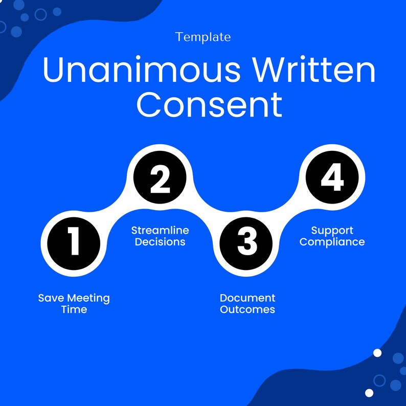 Nonprofit Unanimous Written Consent Template – Word & PDF, A4 + US ...