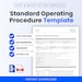 Standard Operating Procedure Template (word, PDF) | Simple SOP Template ...