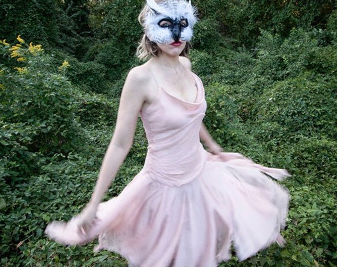 Snowy White Owl Mask, Mardi Gras Mask, Owl Mask, Owl Costume, Handmade ...