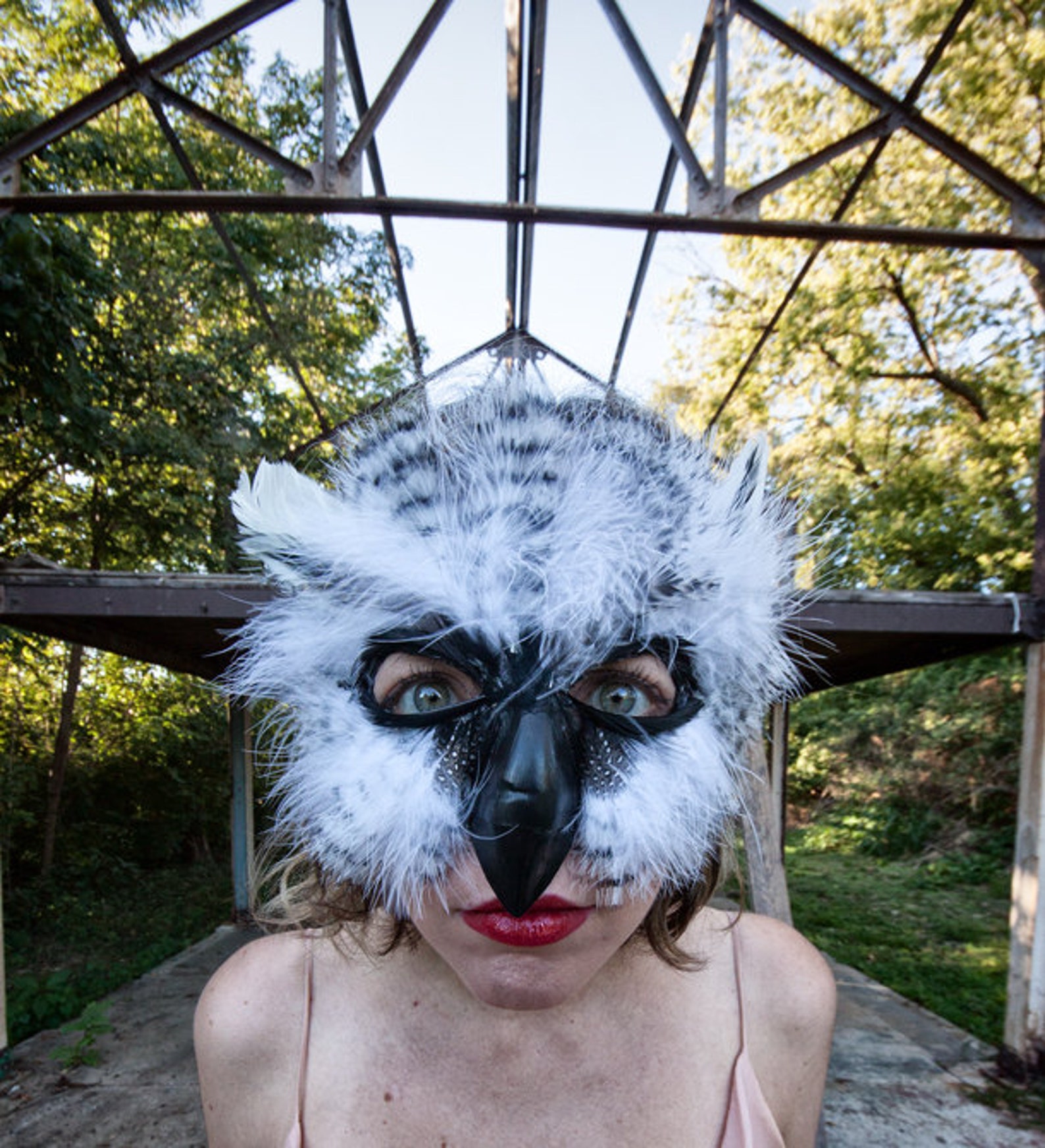 Snowy White Owl Mask Mardi Gras Mask Owl Mask Owl Costume - Etsy