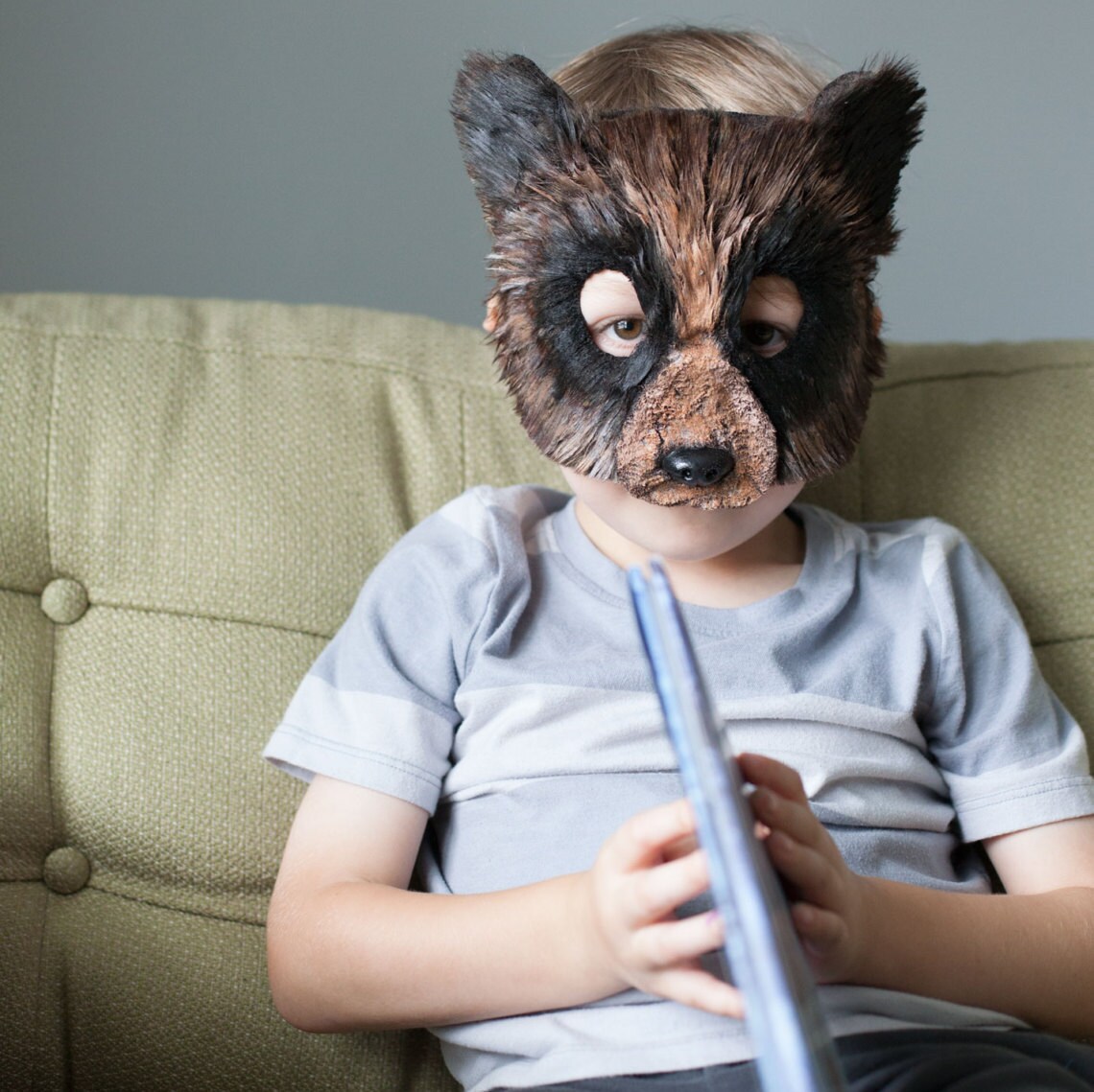 Child Size Brown Bear Mask Grizzly Bear Mask, Bear Costume, Animal Mask ...