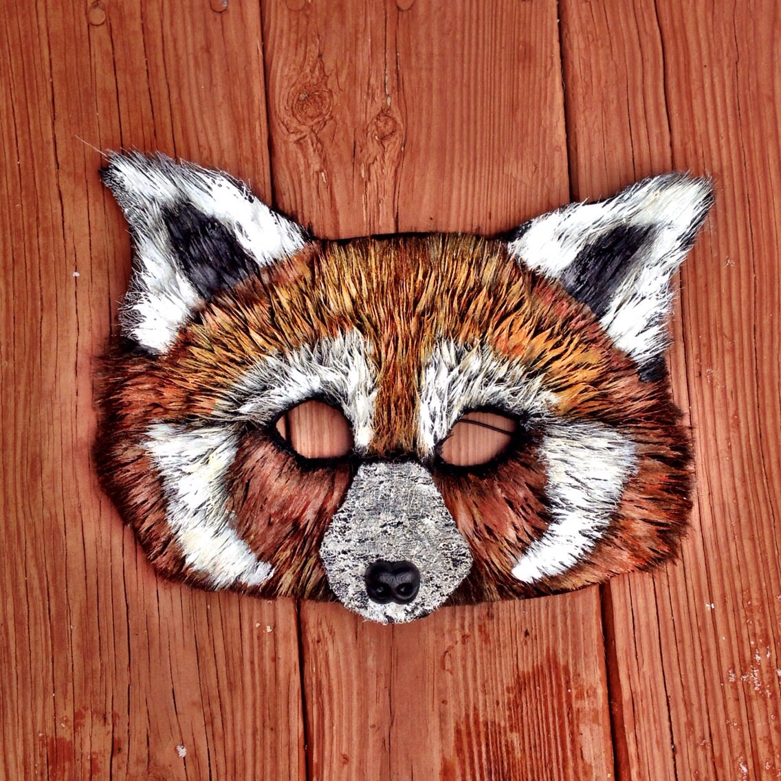 Red panda mask animal mask animal costume adult mask adult | Etsy