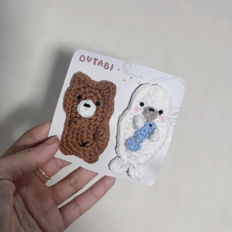 Seal Fish Hairclip Crochet Pattern: Amigurumi Hairpin (digital PDF) - Etsy