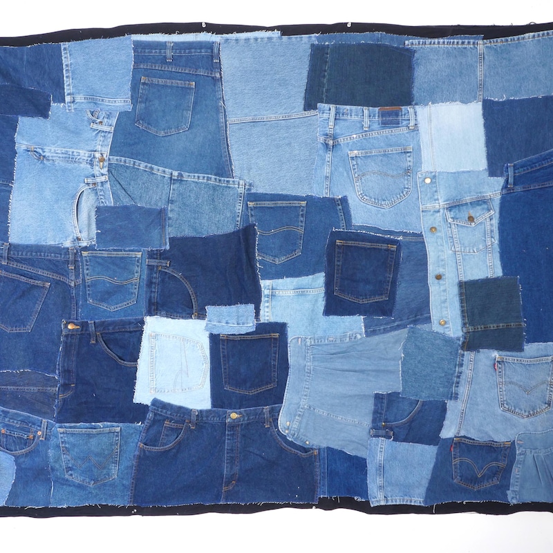 Denim Wall Hanging - Etsy
