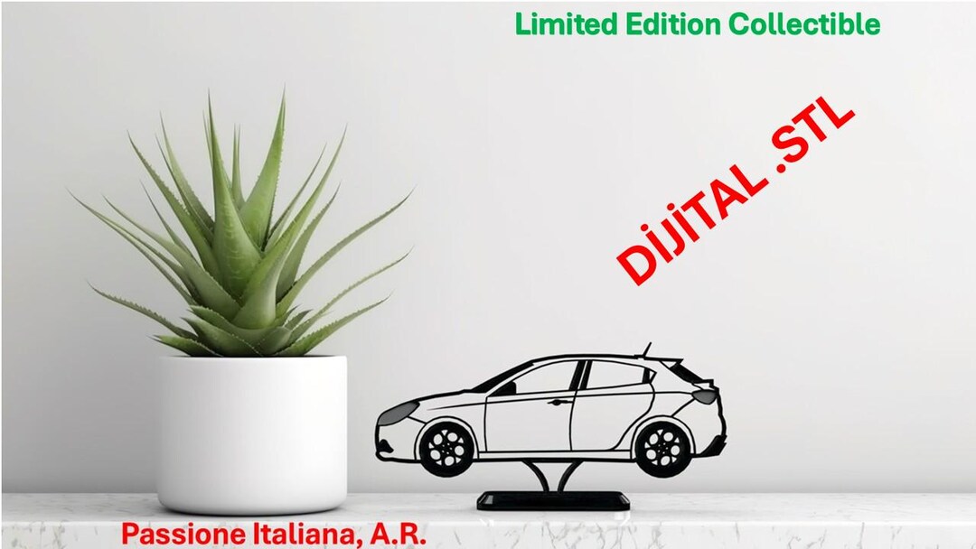 Modern Italian Hatchback Desk Decor | Inspired by Iconic Compact Car ...