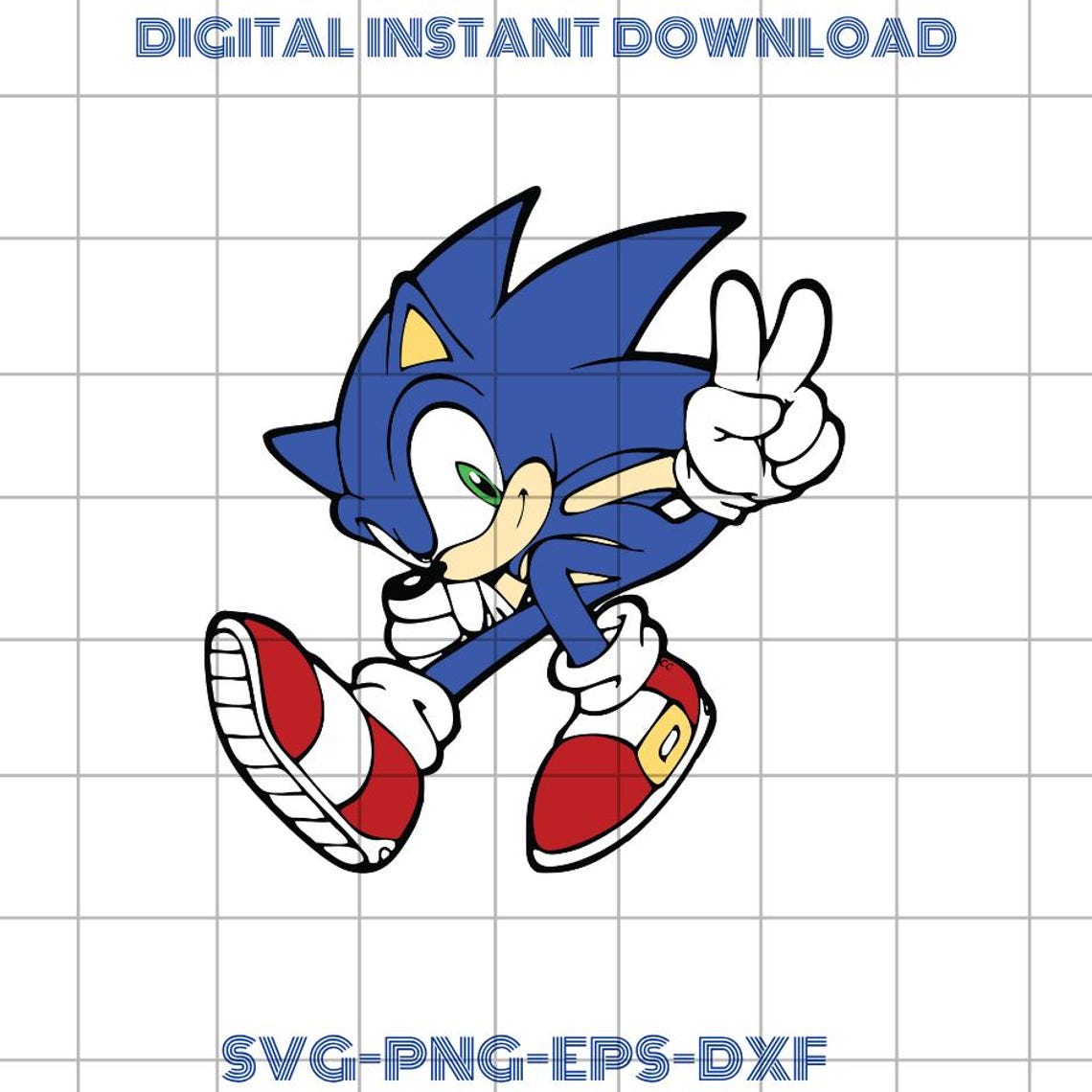 The Hedgehog Svg, Sonic Svg, Sonic Head Svg, Sonic Png, Layered SVG ...