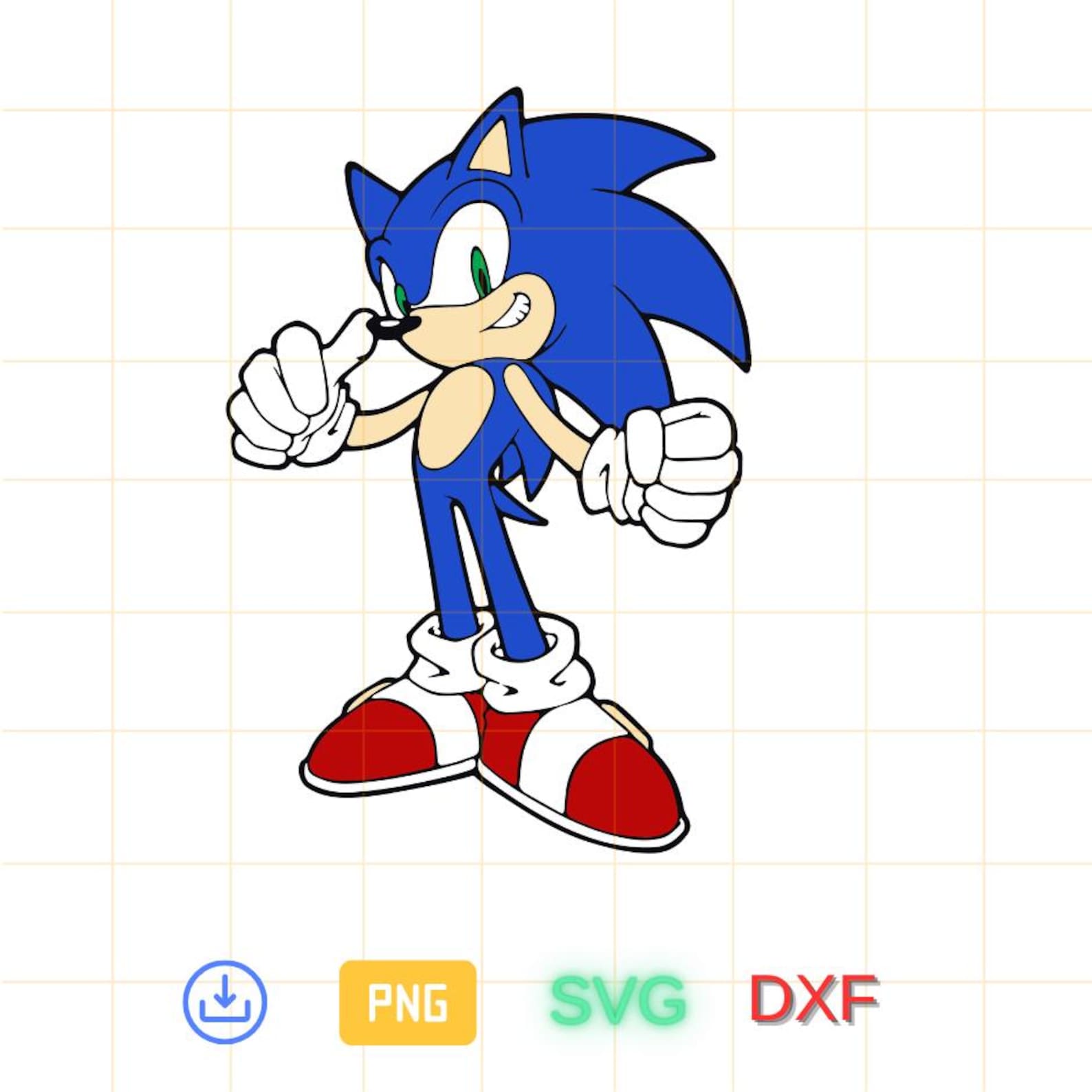 The Hedgehog Svg, Sonic Svg, Sonic Head Svg, Sonic Png, Layered SVG ...