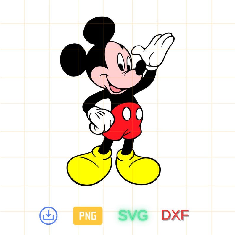 Mickey Mouse Svg, Mickey Svg, Mouse Svg, Layered, Instant Download, Cut ...