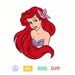 Ariel Png Svg, Little Mermaid Png Svg, Ariel Png, Mermaid Clipart ...