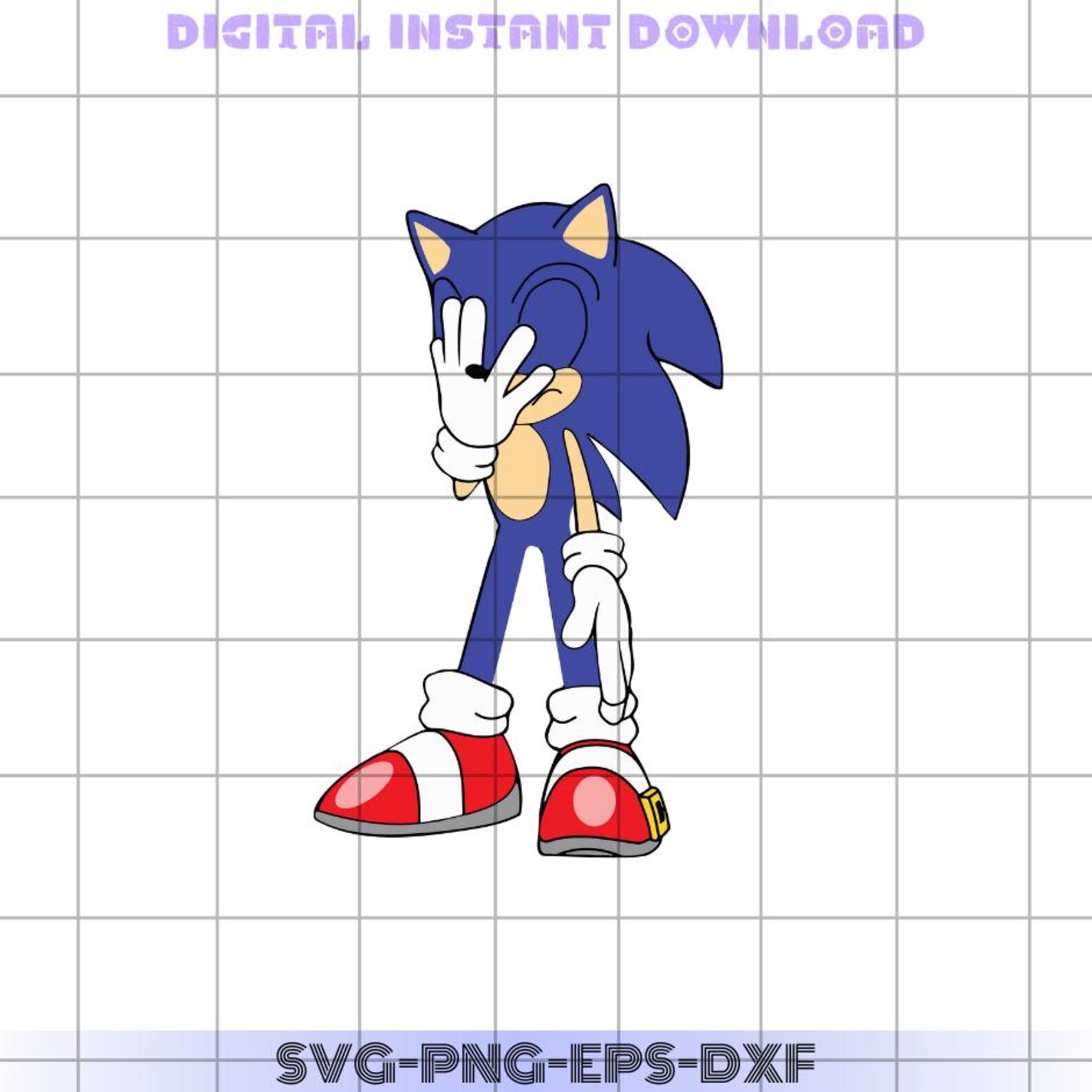 Sonic Svg, Sonic Outline SVG, Sonic Hedgehog Outline SVG, Sonic ...