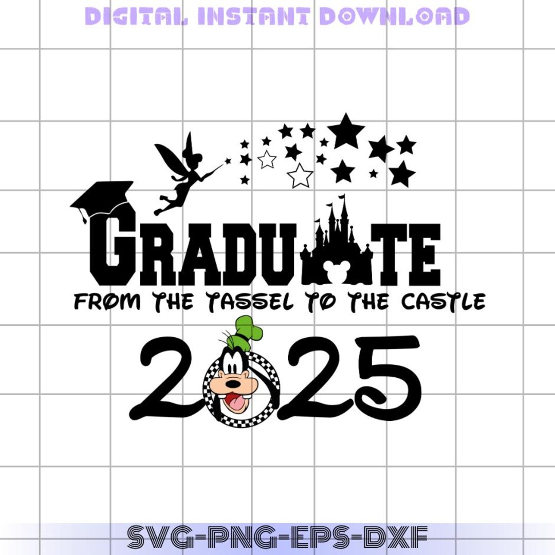 Goofy Graduation 2025 Svg, Graduate Png, School Digital File, Cricut ...