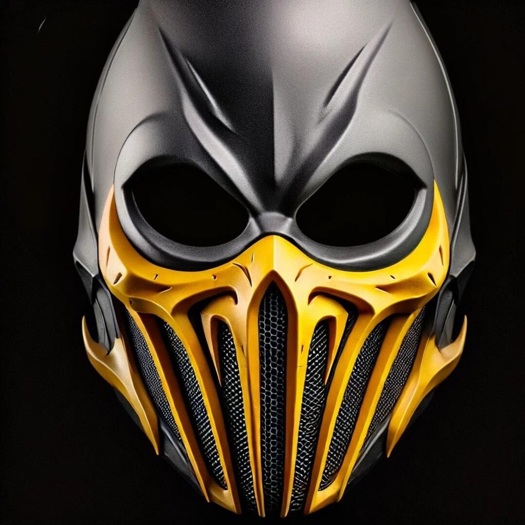 Scorpion Alternate Mask, Mortal Kombat Mask, Halloween Mask, Spectre ...