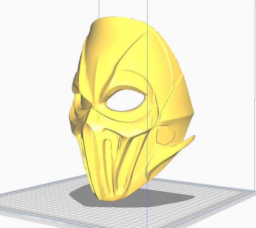 Scorpion Alternate Mask, Mortal Kombat Mask, Halloween Mask, Spectre ...