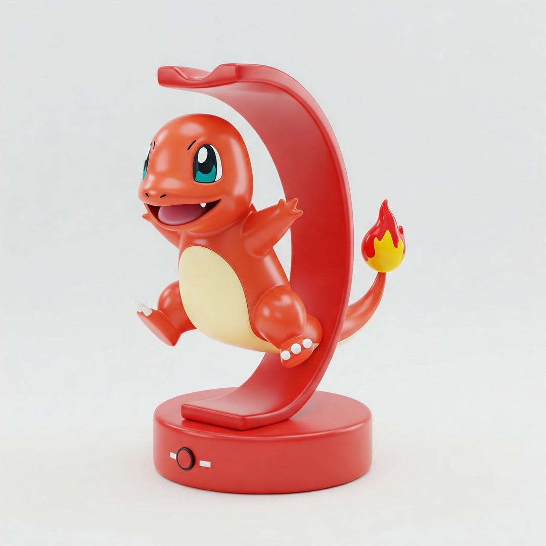 Charmander Headset, Pokemon Headphone Stand, 3d Printer File, Digital ...