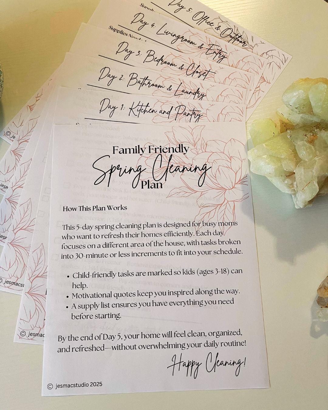 Spring Cleaning Checklist for Busy Moms | 5-day Deep Clean Plan ...