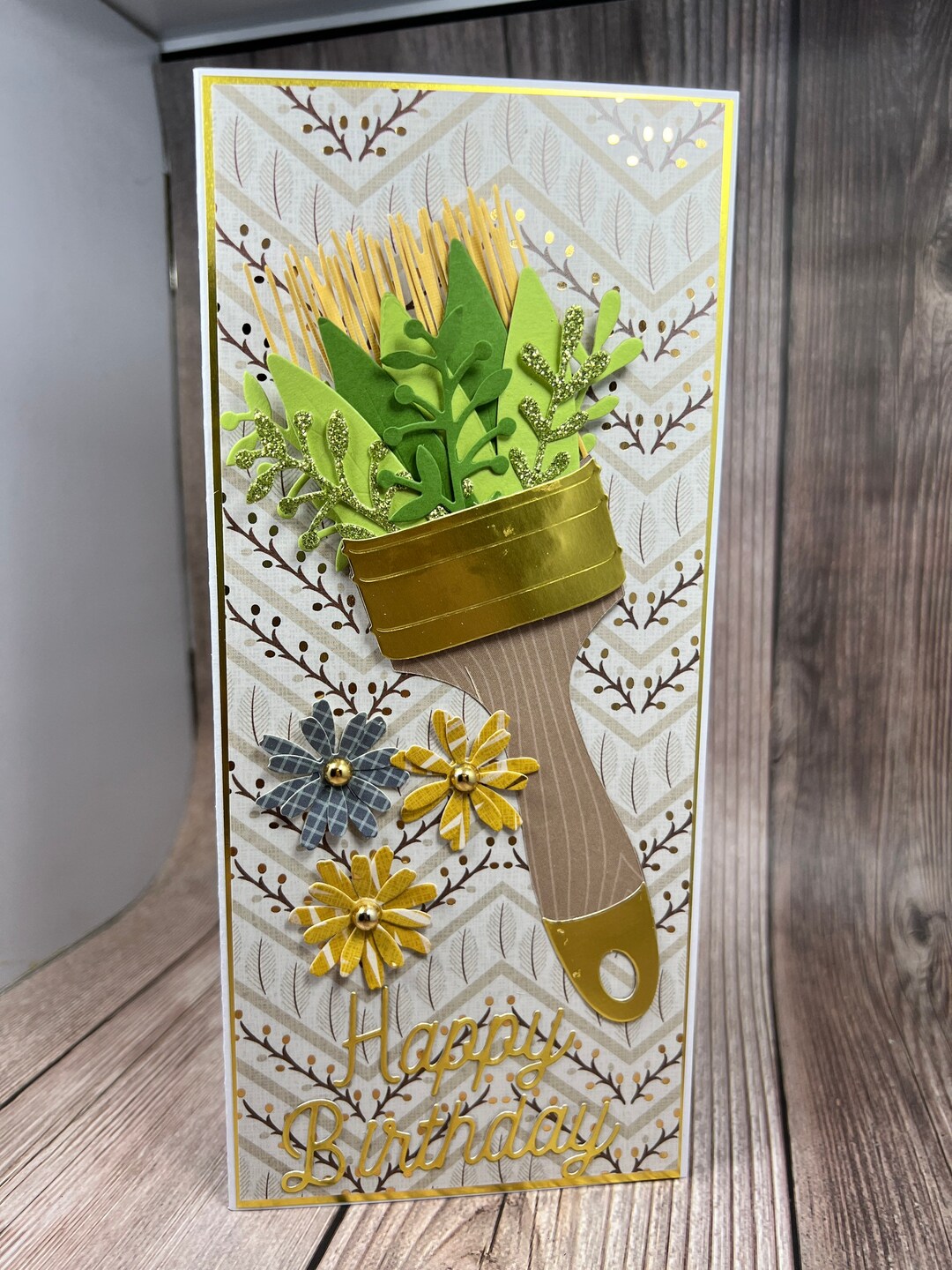 Happy Birthday Paintbrush - Creations by Wendalyn, Spring, Birthday ...