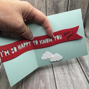 So Happy to Know You Plane Z-card Blank Notecard, Greetings Card ...