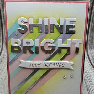 Shine Bright - Blank Notecard, Greetings Card, Handmade Card - Etsy