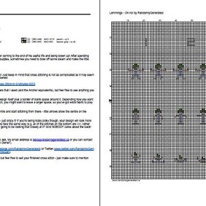 Exploding Lemmings Cross Stitch Pattern - Oh No! - Etsy