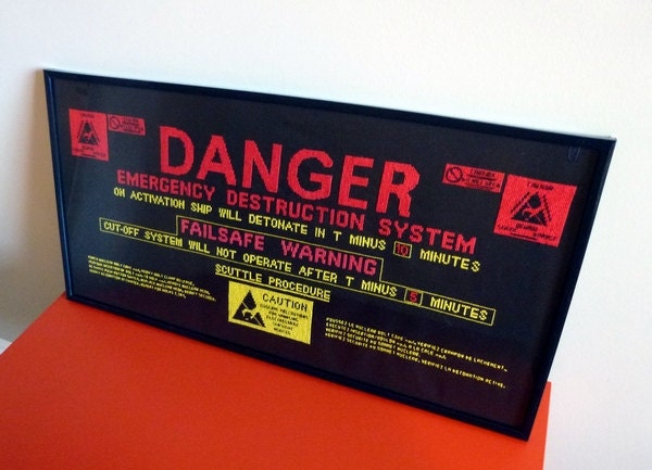 Alien USCSS Nostromo Self-destruct System Cross Stitch Pattern - Etsy