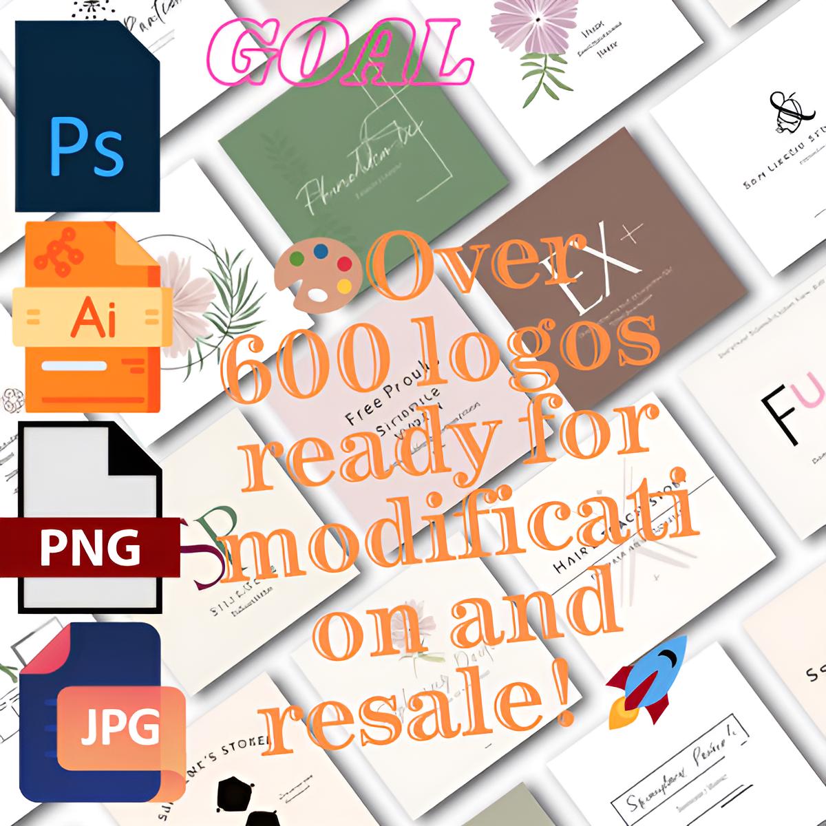 Over 600 Logos Ready for Modification and Resale! - Etsy