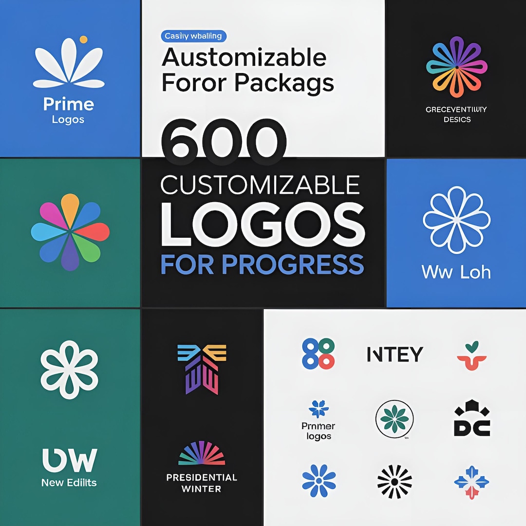 Over 600 Logos Ready for Modification and Resale! - Etsy