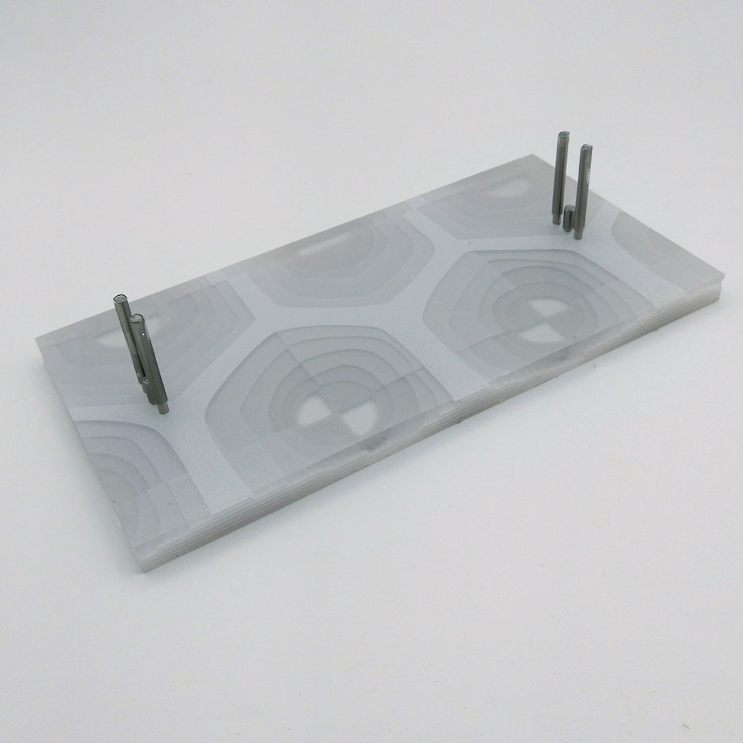 White Modern Fused Glass Display Stand - Large - Etsy