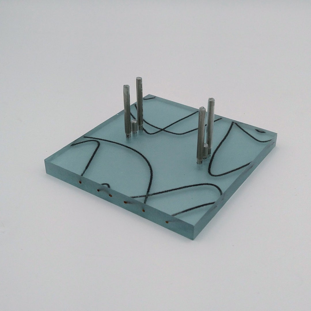 Aqua Wire Fused Glass Display Stand - Small - Etsy