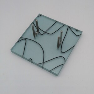 Aqua Wire Fused Glass Display Stand - Small - Etsy