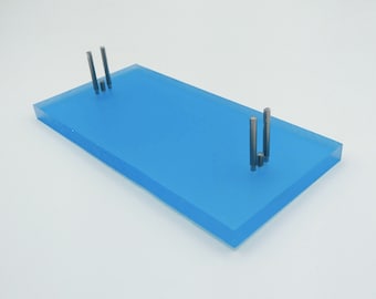 Clear Icicle Fused Glass Display Stand Large - Etsy