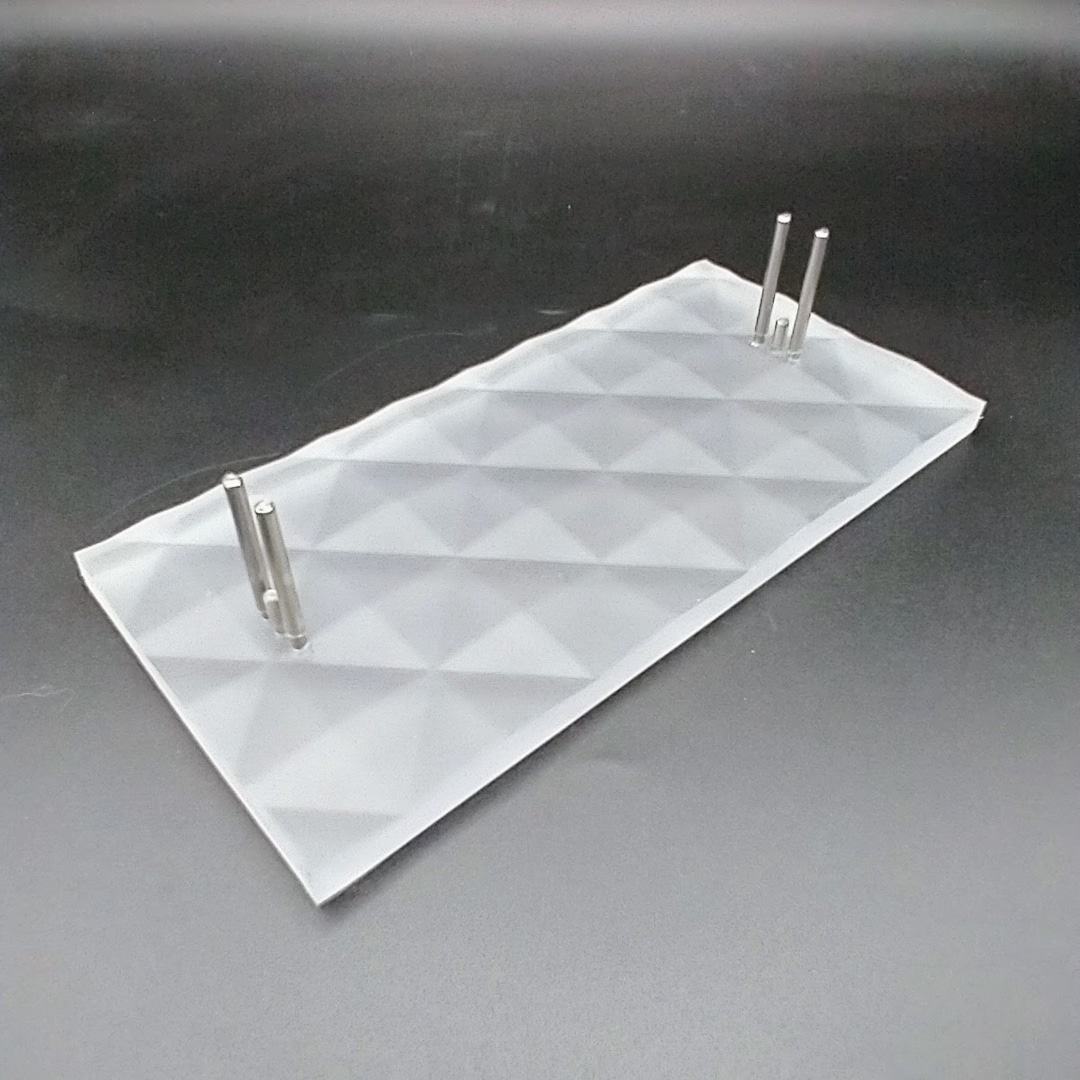Geometric Frost Large Squares (8-12") Fused Glass Display Stand - Etsy