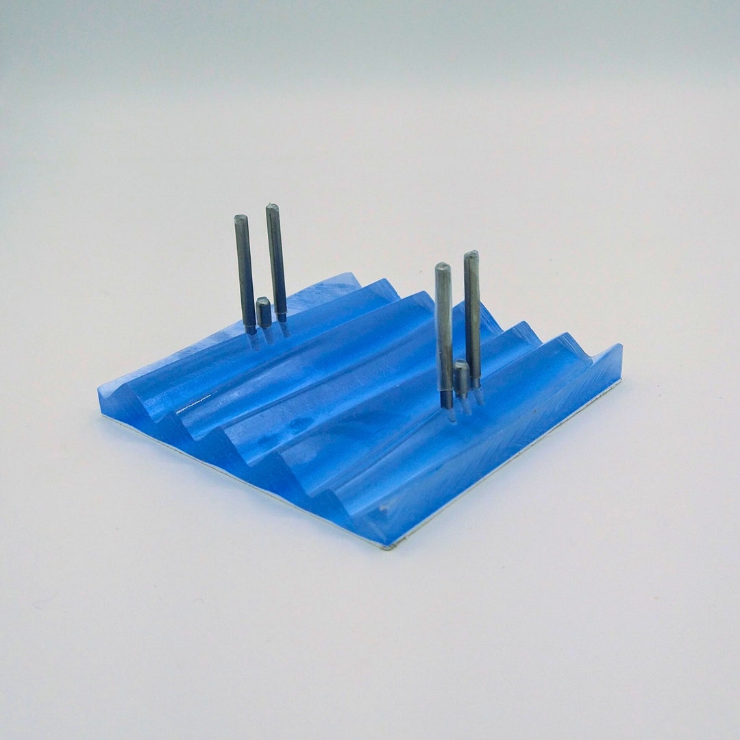 Blue Wave Fused Glass Display Stand - Small - Etsy