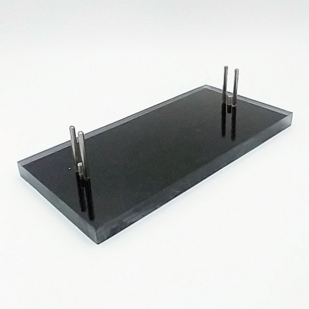 Black Gloss Fused Glass Display Stand - Large - Etsy