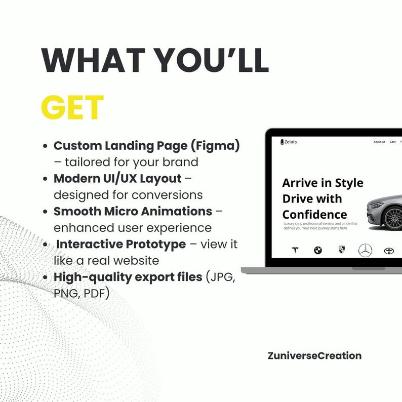 Figma Landing Page Design Service | UI UX Website | Animated Prototype - Etsy Canada