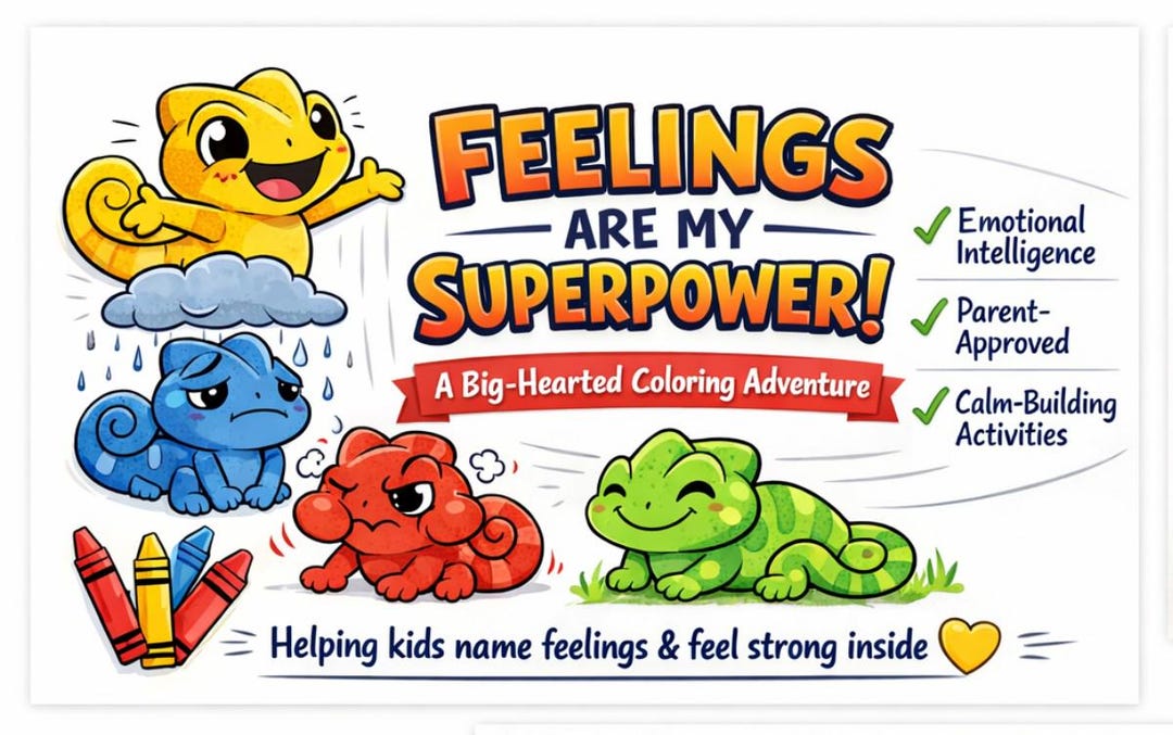 Feelings Are My Superpower Coloring Book | Kids Emotional Intelligence ...