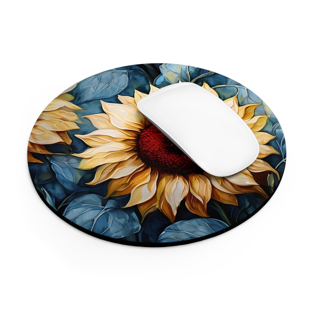 Sunflower Mouse Pad - Vibrant Desk Accessory, Ideal for Home Office ...