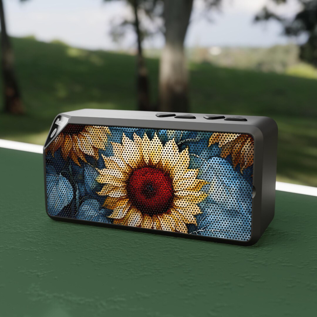 Sunflower Floral Bluetooth Speaker, Portable Music Player - Etsy