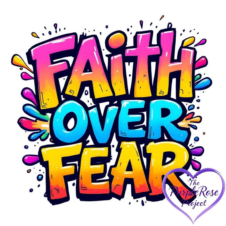 Faith Over Fear Graffiti PNG for Sublimation - Etsy