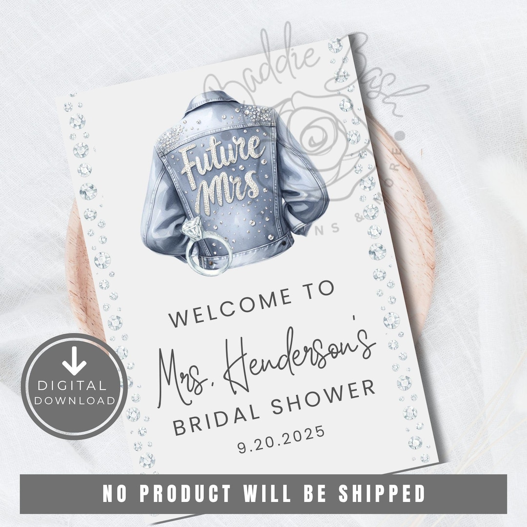 Denim and Diamonds Welcome Sign, Bachelorette Party, Denim and Diamonds ...