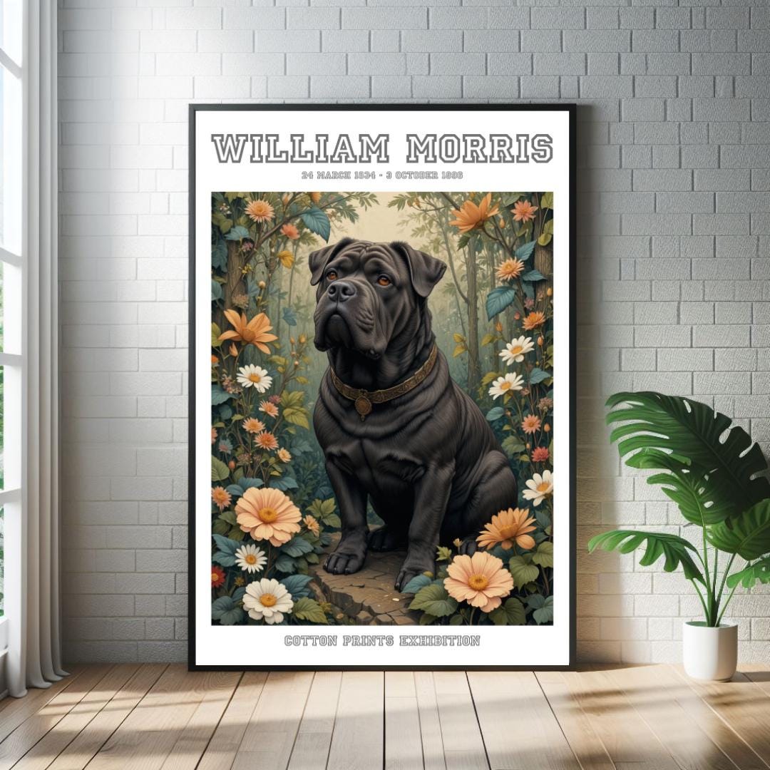 William Morris Shar Pei Art Print: Botanical Garden Exhibition Poster ...