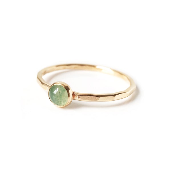 Green Stone Ring - Etsy