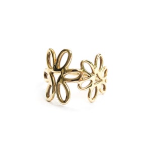 POSY Flower Ring / Floral Handmade Statement Ring in Brass, Sterling ...