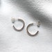 DIME HOOPS: Minimalist Hoop Earrings in 14k Gold Filled or Sterling ...