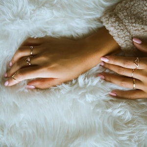 Set of 2 or More Stacking Rings / Mix & Match Stacking Ring Set in 14k ...