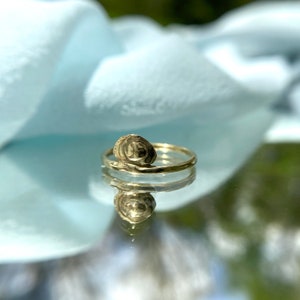 ORACLE Ring // Handmade Cast Stackable Ring in Brass, Sterling Silver ...