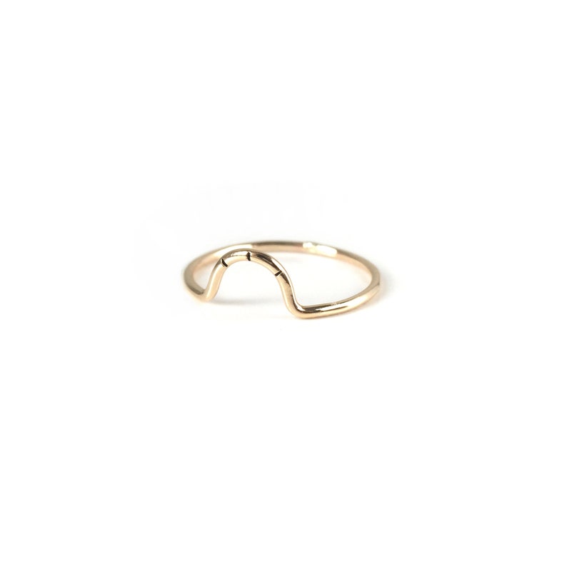 Handmade Mini Arc Stacking Ring / 14k Gold Filled or Sterling - Etsy